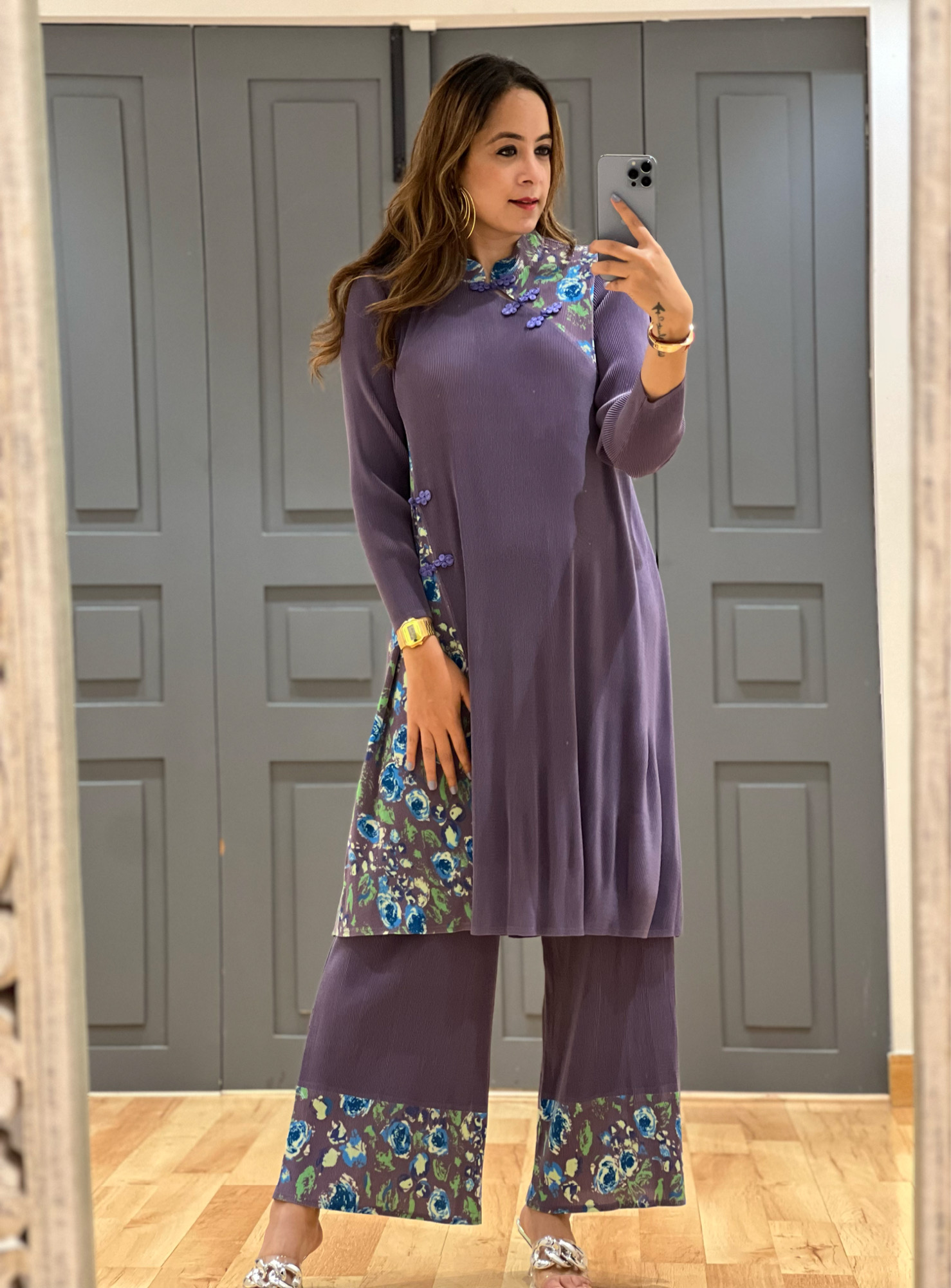 barka pleated coord set - wanderlustbysahiba.co.in